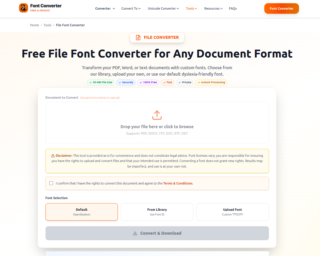 Free File Font Converter: Change Fonts in PDF, Word, TXT & More